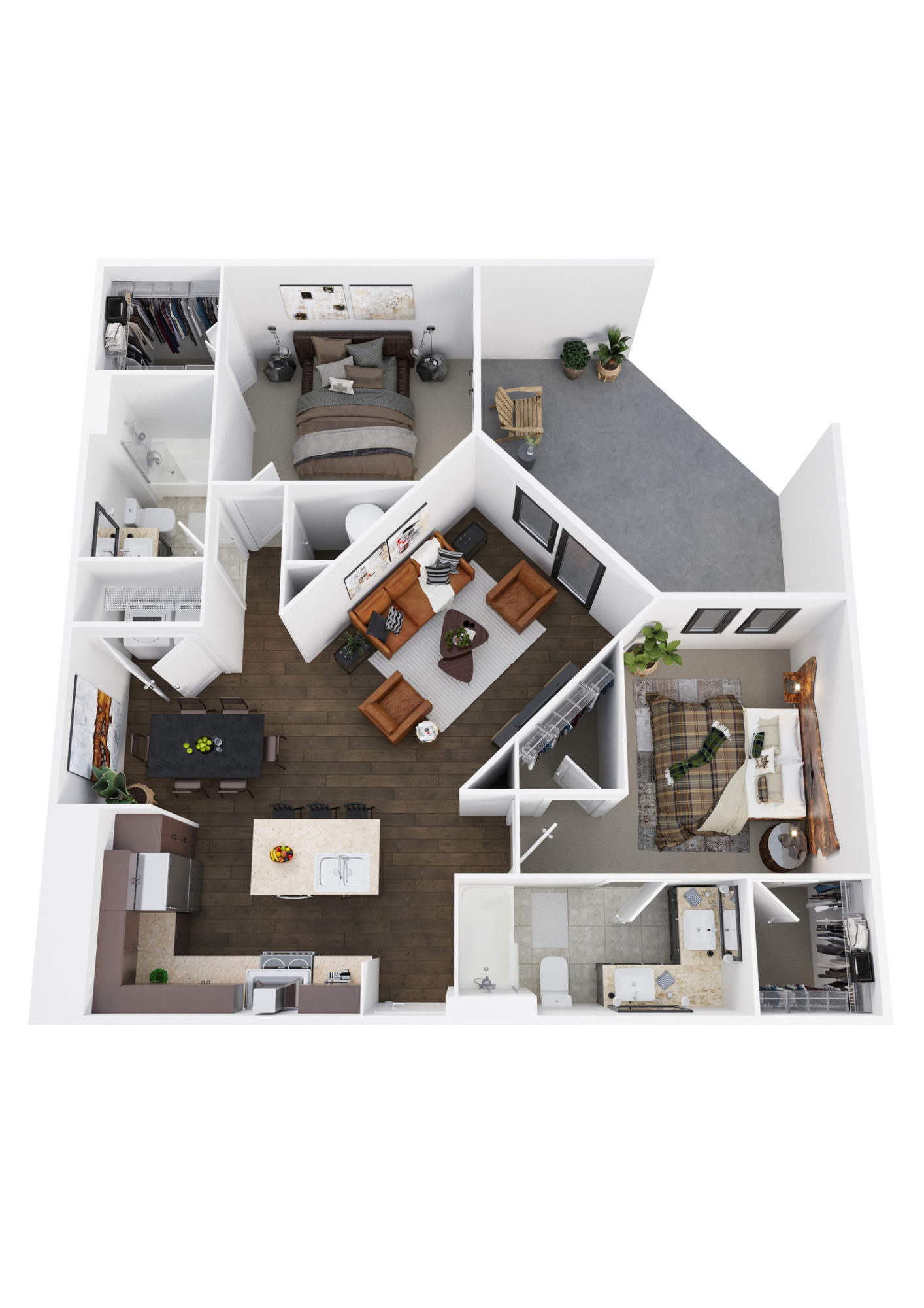 Floor Plans | 1- and 2-Bedroom Apartments | Bell Lakeshore