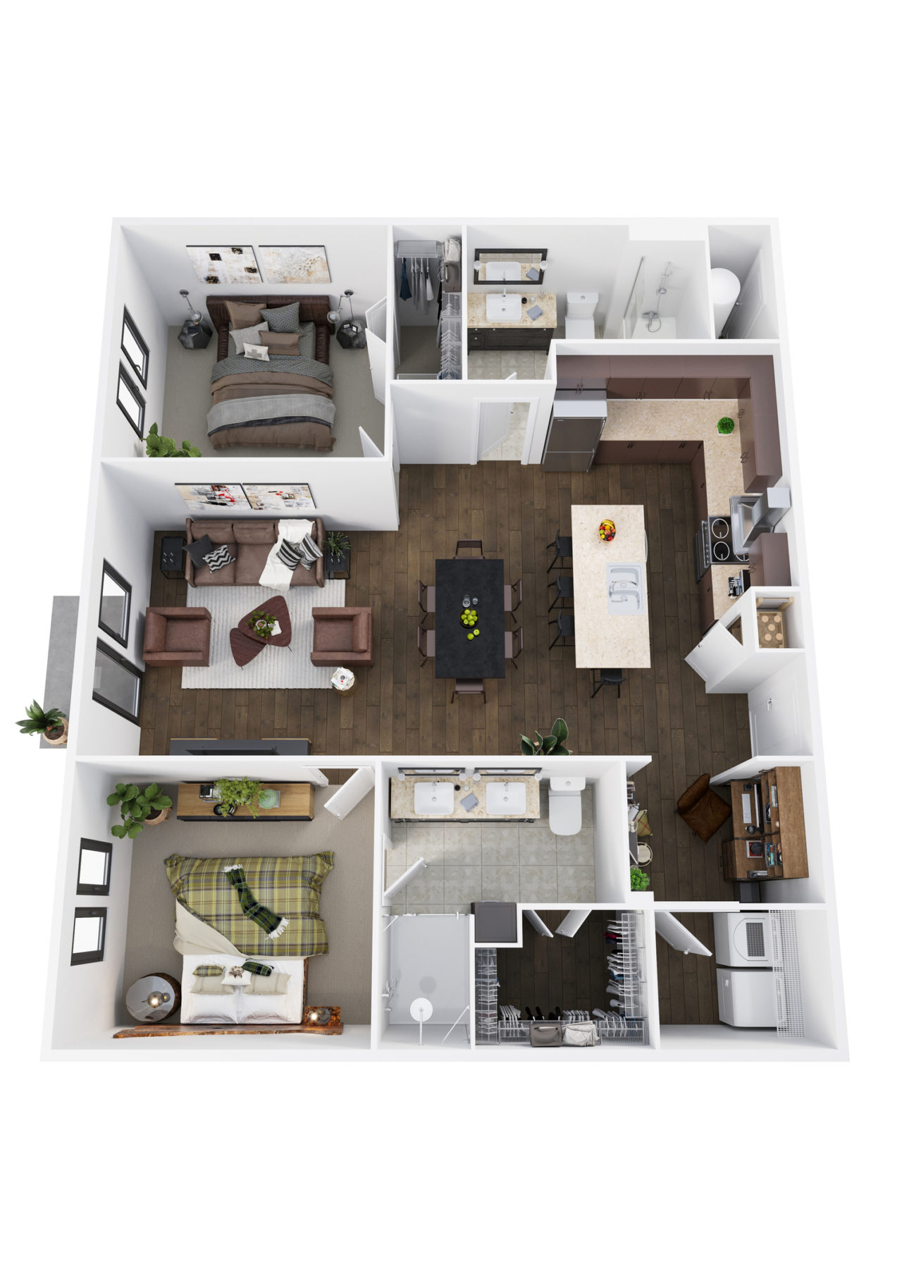 Floor Plans | 1- and 2-Bedroom Apartments | Bell Lakeshore